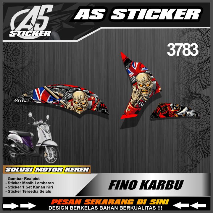 3783a Sticker Striping Motor Yamaha Fino Karbu Semifull - Stiker ...