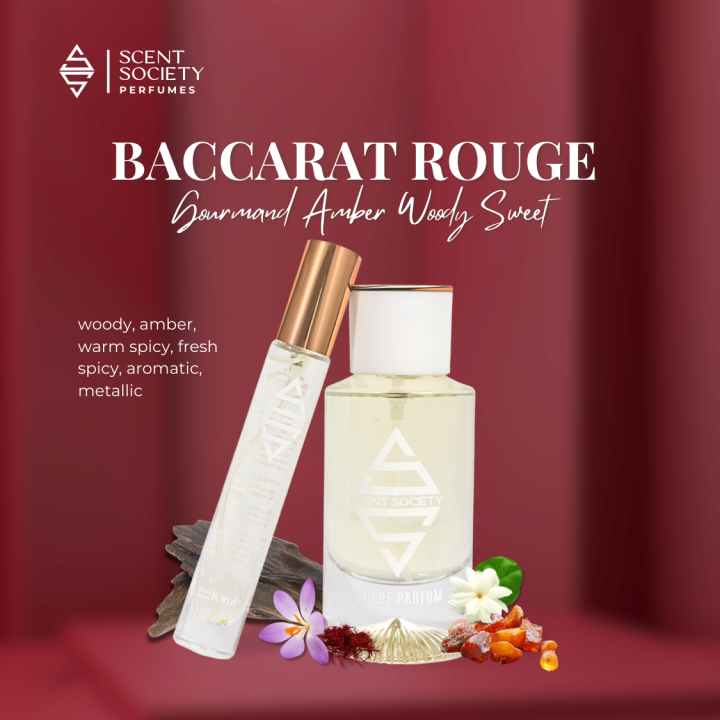 Baccarat Rouge 50 ml | 10 ml Eau de Parfum Unisex (inspired perfume ...