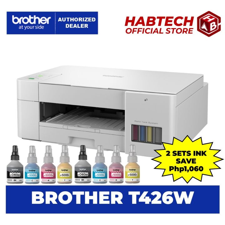 Brother DCP T426w Ink Tank Wifi Wireless 3 in 1 Printer with Scanner ...