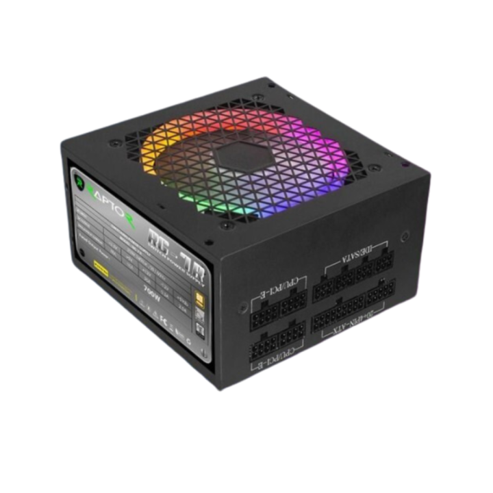 Power Supply RAPTOR RG-7R 700W Gaming Power Supply Full Modular ...