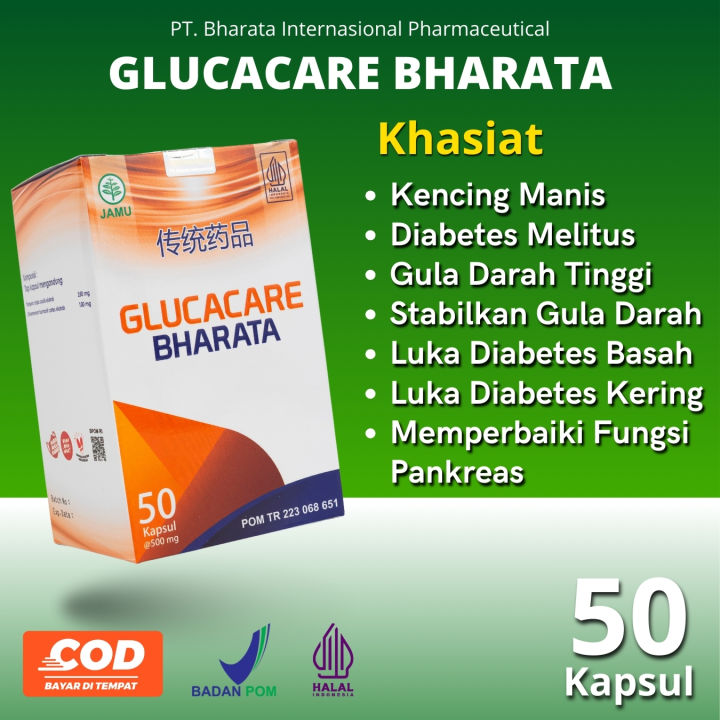 Glucacare Bharata Obat Diabet Kencing Manis Penurun Gula Darah Tinggi ...