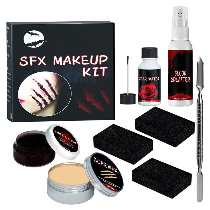 [EnidJuli] Halloween Special Effects SFX Makeup Kit For Zombie Vampire ...
