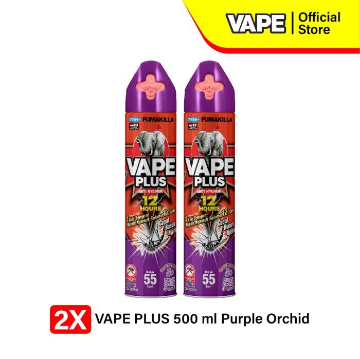 Fumakilla Vape Plus Obat Nyamuk Purple Orchid 500ml (ISI 2) | Lazada ...