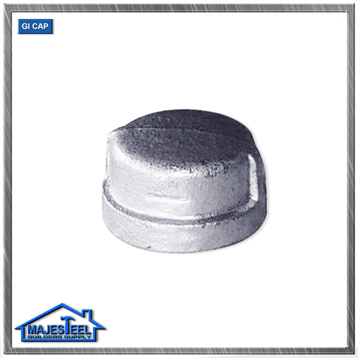 S-20 Ordinary G.I Galvanized Iron End Cap 1/2'' to 2'' (sold per pc ...