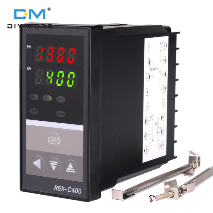 [100% original] diymore PID Digital Temperature Controller REX-C400 Universal Input Relay Output ...