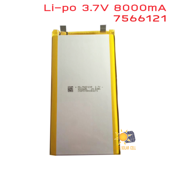 ( โปรโมชั่น++) คุ้มค่า Li-polymer 3.7V 8000mA ขนาด 7566121 แบตเตอรี่ ...