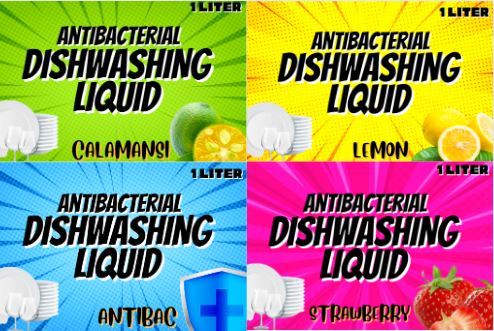 Sticker label for 1 liter pet bottles glossy and fully waterproof ...