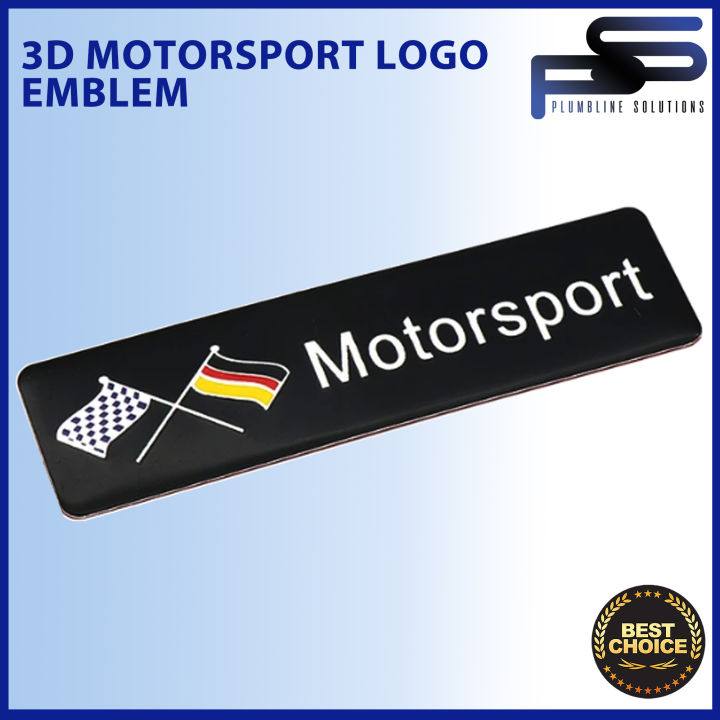 3D Motorsport Logo Emblem Sticker Innovative Design Decals No Rusty DIY ...