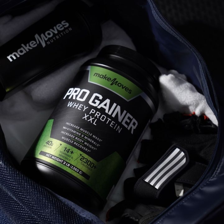 MakeMoves Whey ProGainer สูตรเพิ่มน้ำหนัก (สีเขียว) | Lazada.co.th