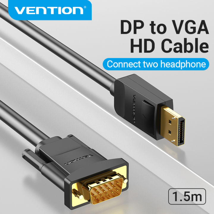 Vention Display Port to VGA Cable 1080p 60Hz for Computer TV Monitor ...