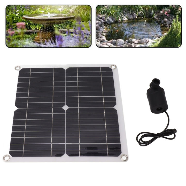 [Ganlitong] Solar Water Pump Kit 50W Solar Panel 22W Water Fountain ...