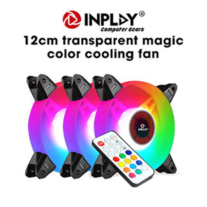 INPLAY 12BL/12RL RGB COOLING FAN 120MM COOLER For PC CASE | Lazada PH