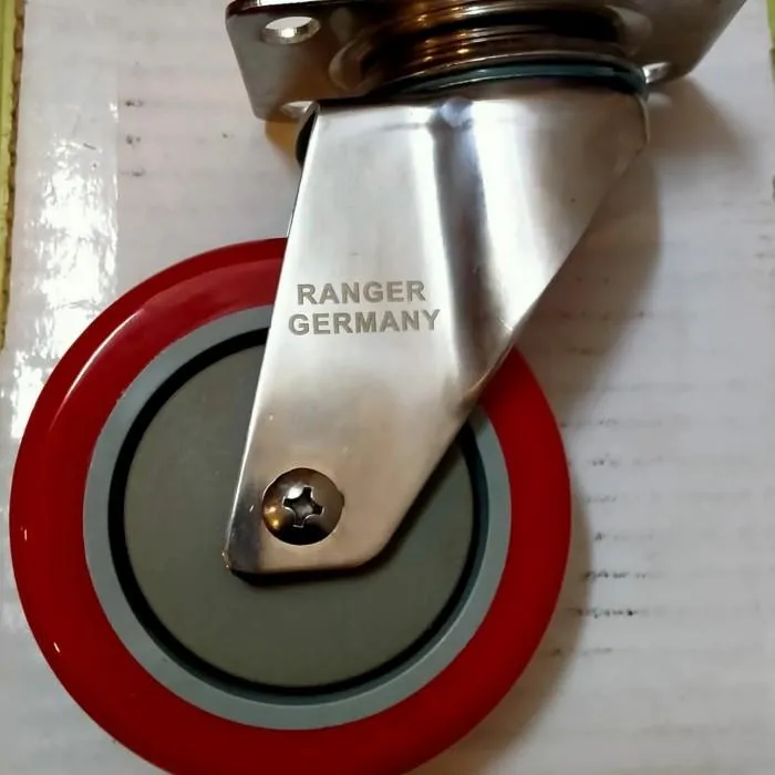 RODA PU 4" INCHI HIDUP/SWIVEL STAINLESS STEEL RANGER GERMANY - TOKOASMA ...