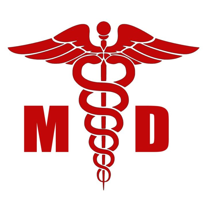MEDICAL DOCTOR MD CAR PVC DECAL STICKER / DECAL STICKER / DIE CUT | Lazada PH