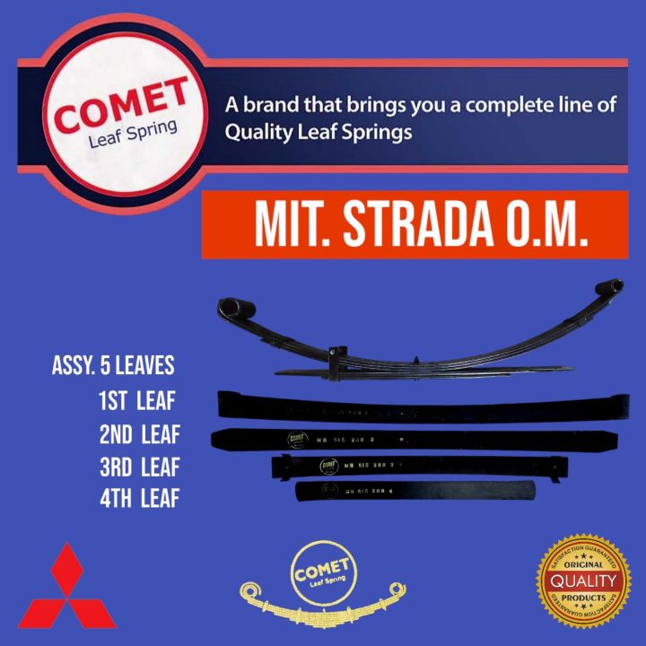 Leaf Spring for Mitsubishi Strada O.M. Rear 5 Leaves (515 288) (Molye ...