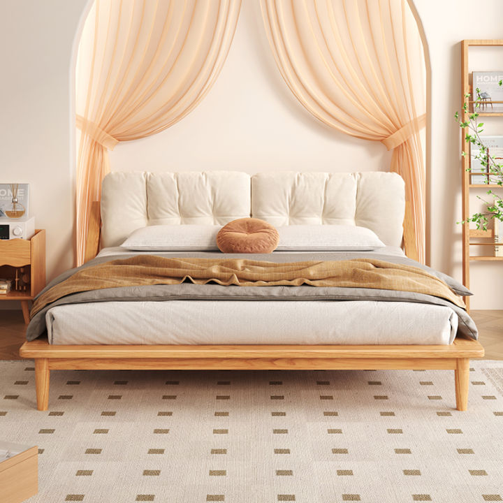 [PRE-ORDER] MX light luxury ash wood tatami bedframe bed frame with ...