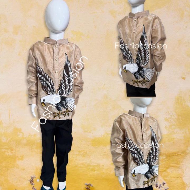 [Genuine] Modern Barong Painting with “Agila Design” for KIDS | Lazada PH