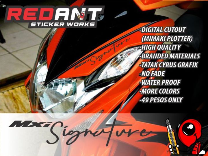 Mio mxi signature cutout sticker | Lazada PH