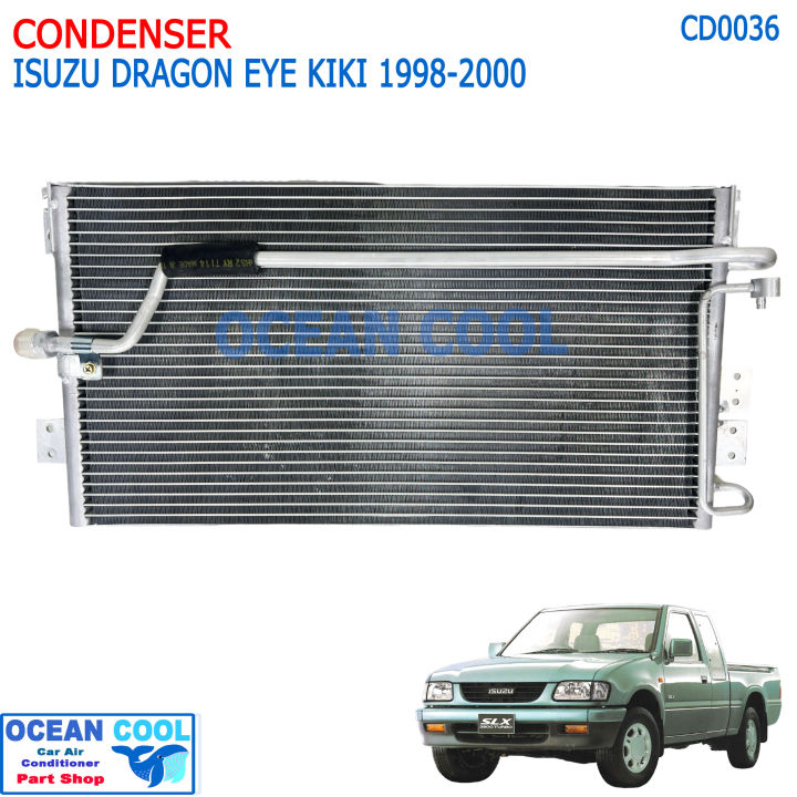 แผงแอร์ อีซูซุ ดราก้อน อาย กิกิ TFR 1998 - 2000 CD0036 CONDENSER ISUZU DRAGON EYE KIKI TFR 1999 ...