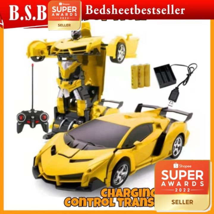 B.S.B Remote Control 2 in 1 Sports Transformation Car Robot Models Deformation Car/Kereta ...