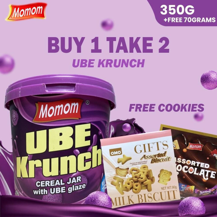 Sweets Chocolate & Ube Krunch, Crunchy Cereal Snack Dessert Biscuits ...