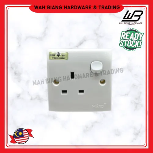 【Ready Stock】1 UNIT MAND FLUSH TYPE 13A 250V~ 1 GANG SWITCHED SOCKET ...