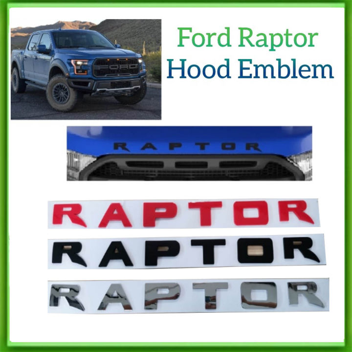 Ford Raptor logo Car Hood Emblem Sticker(silver) | Lazada PH