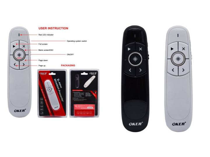 Laser Pointer OKER P118 2.4GHZ WIRELESS PRESENTER | Lazada.co.th