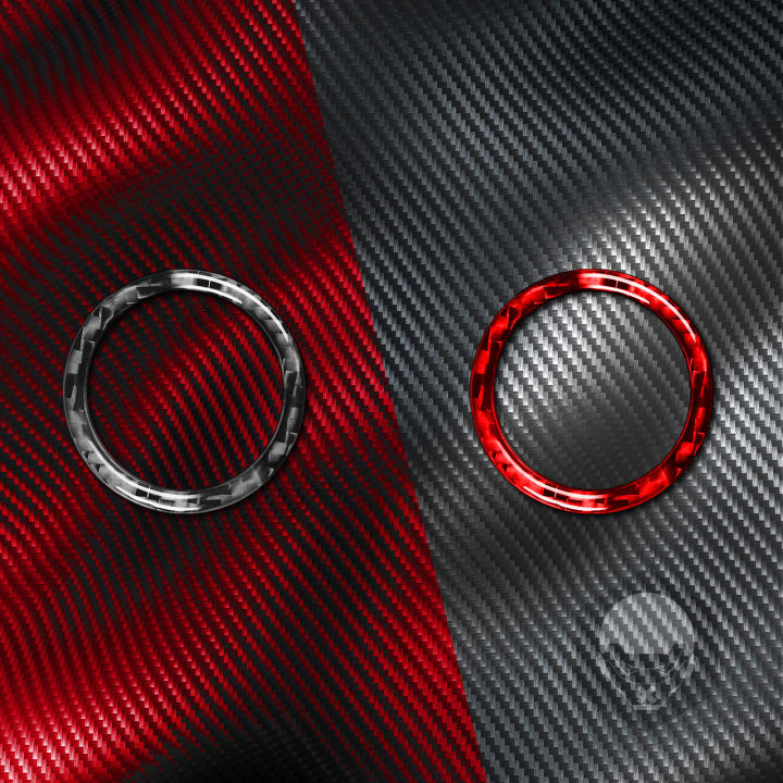 Applicable to all models Universal one-button start button ring carbon ...