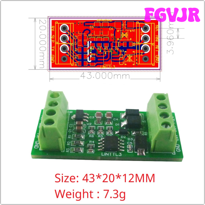 FGVJR LIN 2.1/SAE J2602 Transceiver LIN Bus Module 20KBD UART TTL232 RS485 K-line Can Data ...