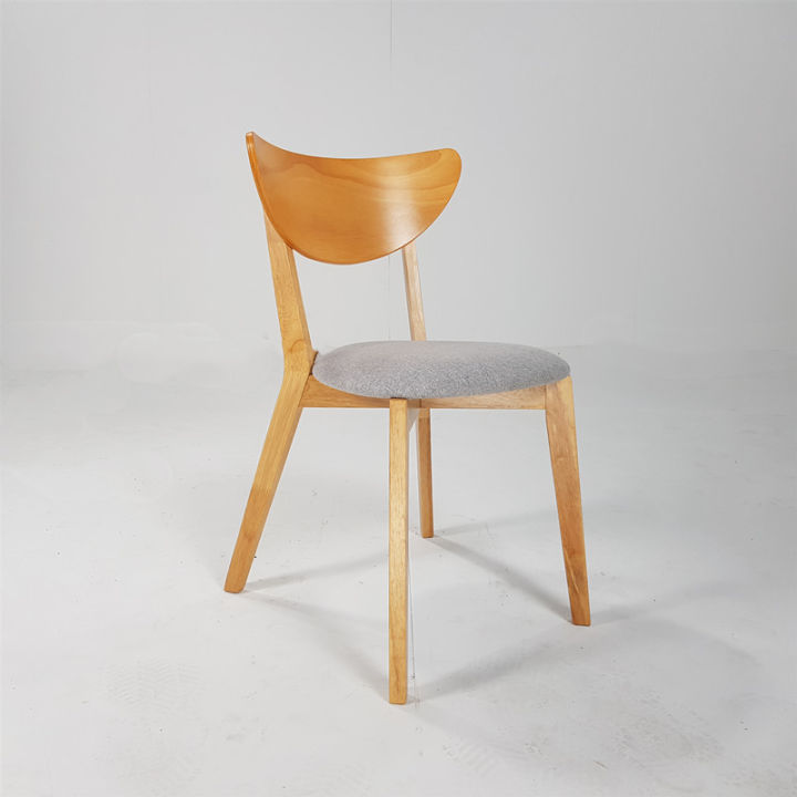SQUIRREL MOROCCO Scandinavian Designer wooden Chair/ Solid Rubber wood ...