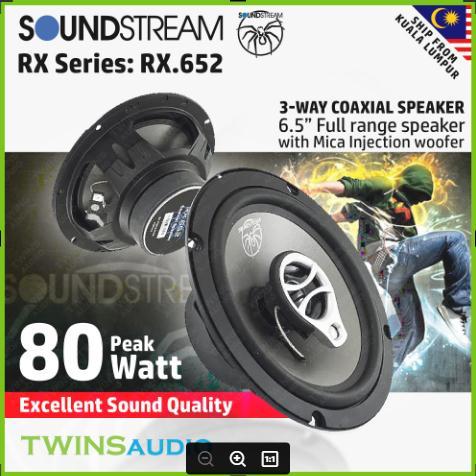 Soundstream Car Speaker - 6.5″ Full range speaker Mica Injection woofer ...