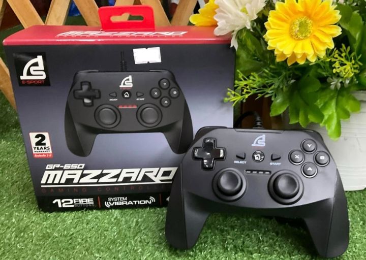 SIGNO E-Sport GP-650 JOYSTICK Controller Mazzaro SIGNO DUAL VIBRATION ...