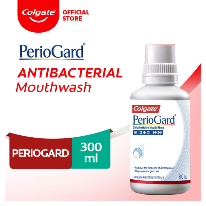 Colgate PerioGard Antibacterial Mouth Rinse - No-Alcohol, 300ml | Lazada PH