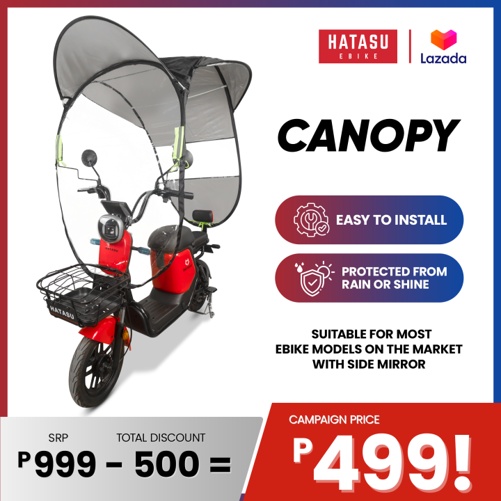 HATASU Canopy for 2 Wheelers Ebike | Lazada PH