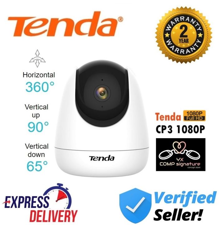 Tenda CP3 / CP3 PRO 360 Ai Smart Wireless WiFi Cloud Camera 1080P [CCTV ...