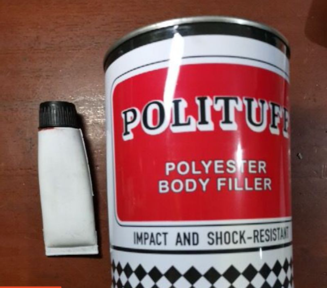 Original Polituff Polyester Body Filler w/ Hardener Quart Size / 1 ...