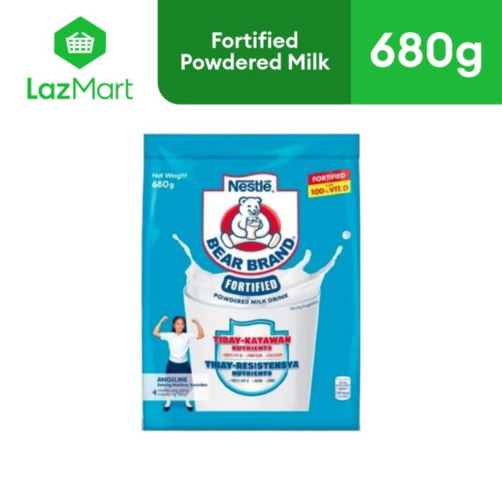 Bear Brand Fortified Powdered Milk Drink 680g | Lazada PH
