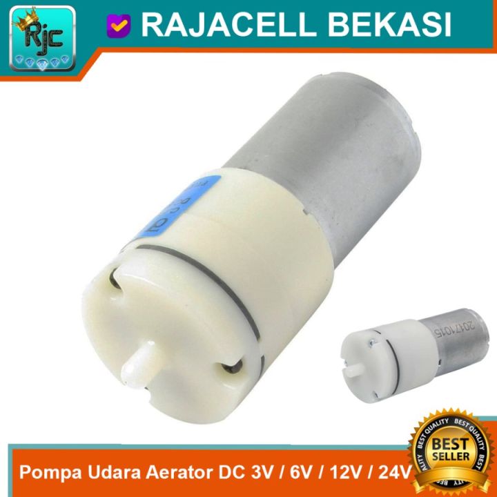 Aerator Pompa Udara Mini Portable Micro Air Pump 3V 5V 6V 12V 24V DC ...