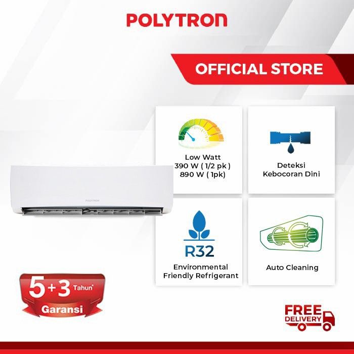 (invoice) POLYTRON AC SPLIT Deluxe 2 1/2 PK PAC 05VH | Lazada Indonesia