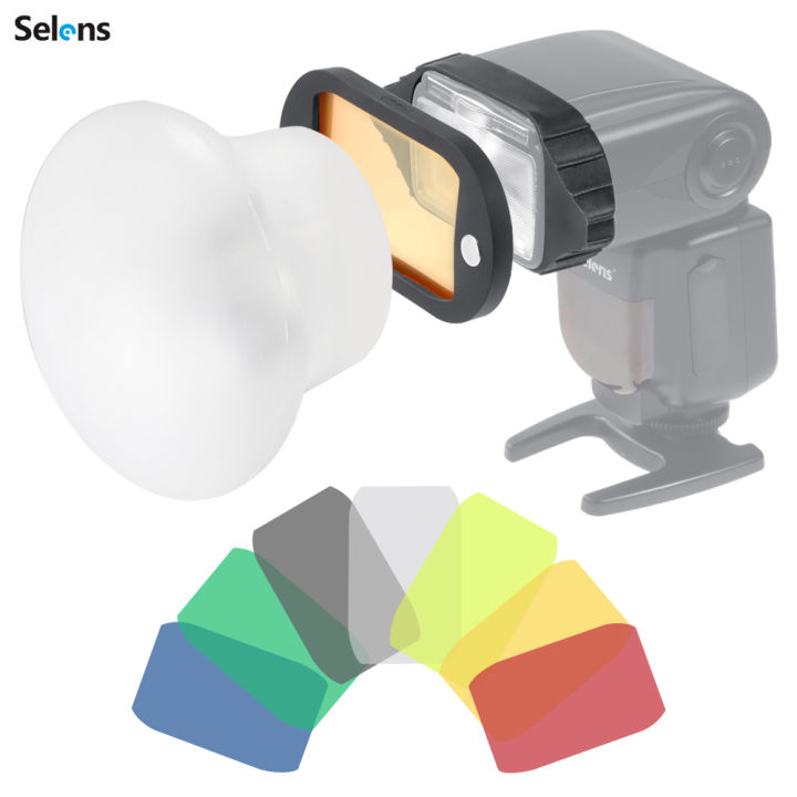 【Local Delivery】Selens Flash Light Diffuser Kit Magnetic Silicone Ball ...