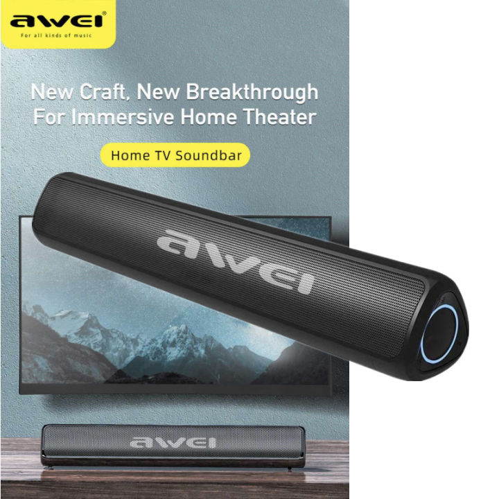 Awei Y333 Smart Home Sound Blaster Speaker Soundbar Wireless Bluetooth ...