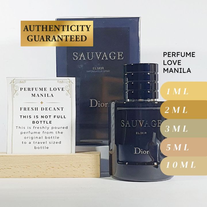 Sauvag e ELIXIR 1ml 2ml 3ml 5ml 10ml perfume decant sample | Lazada PH