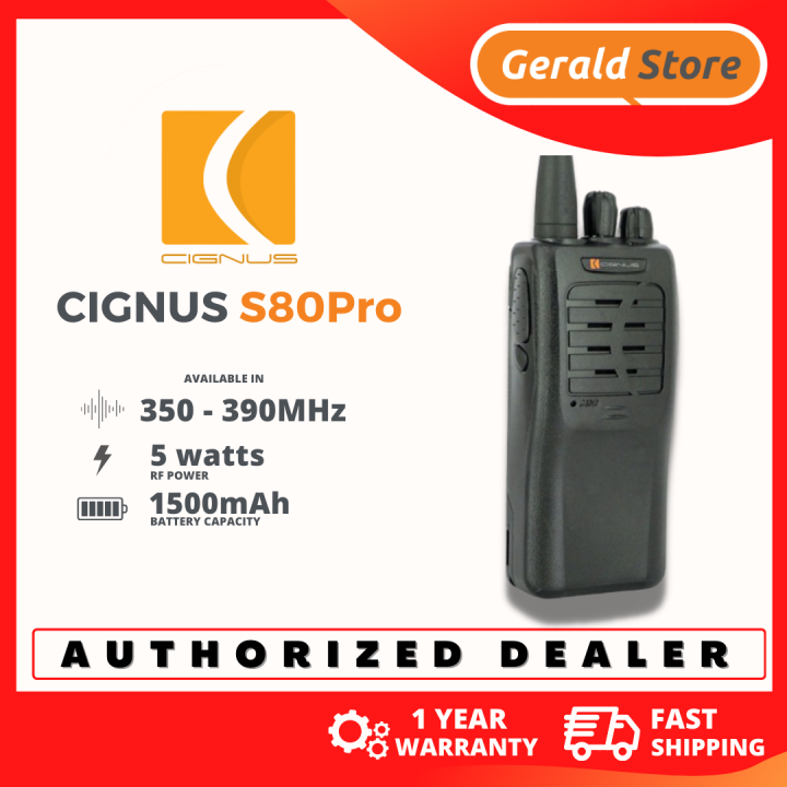 Cignus S80pro 350-390MHz Radio -GeraldStorePH | Lazada PH