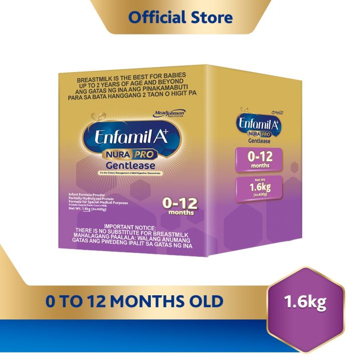 Enfamil A+ Nurapro Gentlease 1.6kg Infant Formula Powder for 0-12 ...