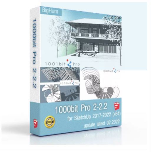 1000bit Pro 2.2 plugin (Win/Mac) สำหรับโปรแกรม Sketchup 2020-2023 สร้างและแก้ไของค์ประกอบทาง ...