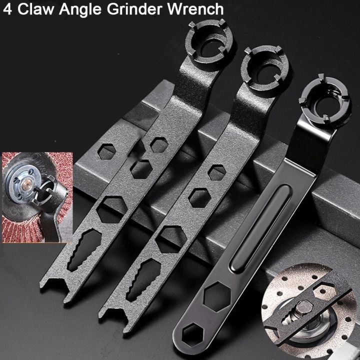 EASYTREND Thickened 4 Claw Angle Grinder Wrench Stable Clamping ...