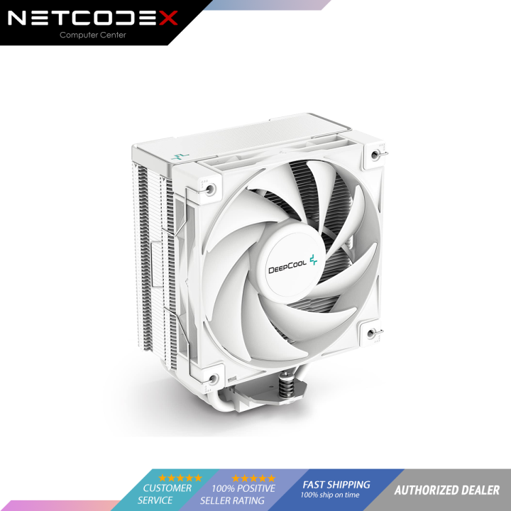 DeepCool AK400 CPU Air Cooler 220w TDP 6mm x 4 Nickel Plated Copper ...