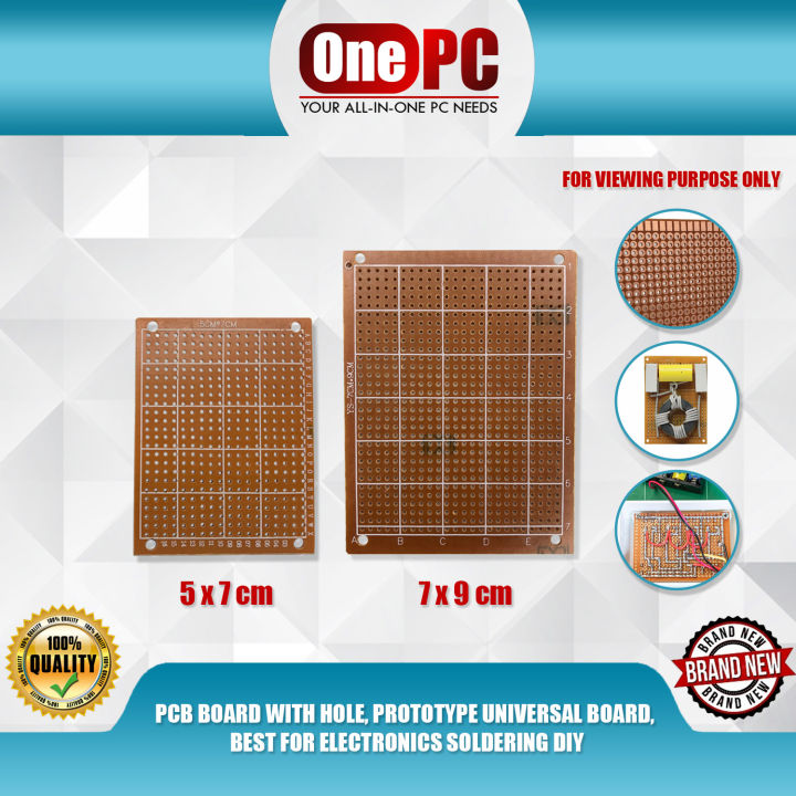PCB BOARD WITH HOLE, PROTOTYPE UNIVERSAL BOARD, BEST FOR ELECTRONICS ...