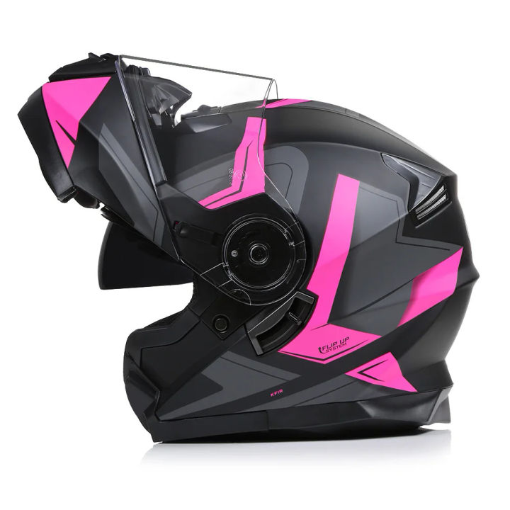 Variously Motorcycle Double Helmet Flip Up Rally Racing Helmets Modular ...
